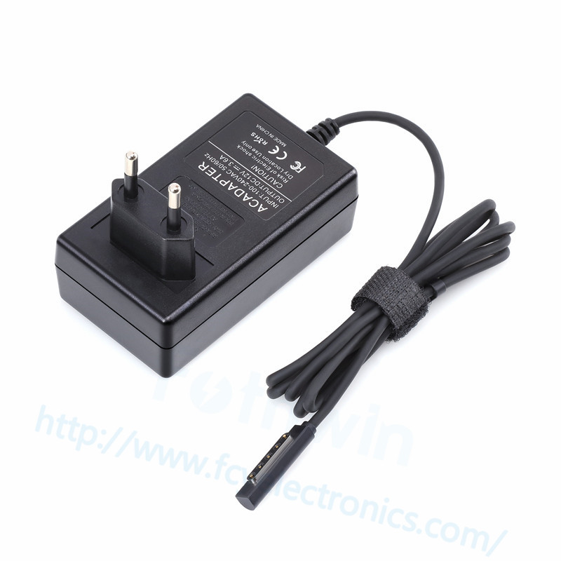 Microsoft Surface Pro Charger 12V 3.6A 44W Travel Portable Power Supply ...